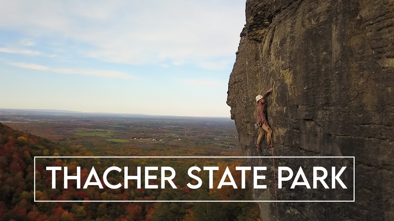 1st Time Sport Climbing at Thacher State Park - YouTube