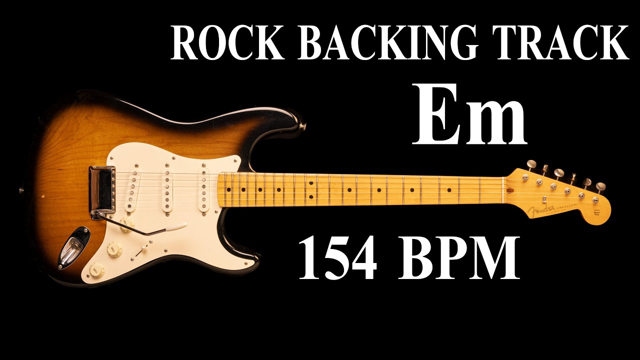 Guitar Rock Backing Track in E minor - YouTube