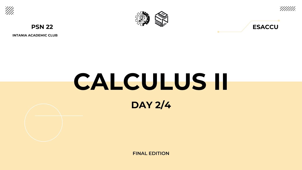 CALCULUS II [Final] Day 2/4 | พี่สอนน้อง ครั้งที่ 22 - YouTube