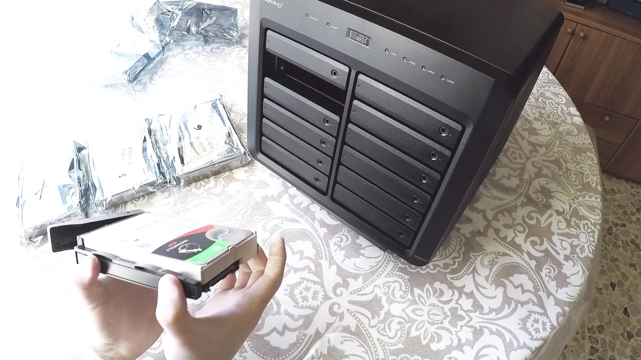 Synology DS3617xs & HD IronWolf Pro Install!!! - YouTube