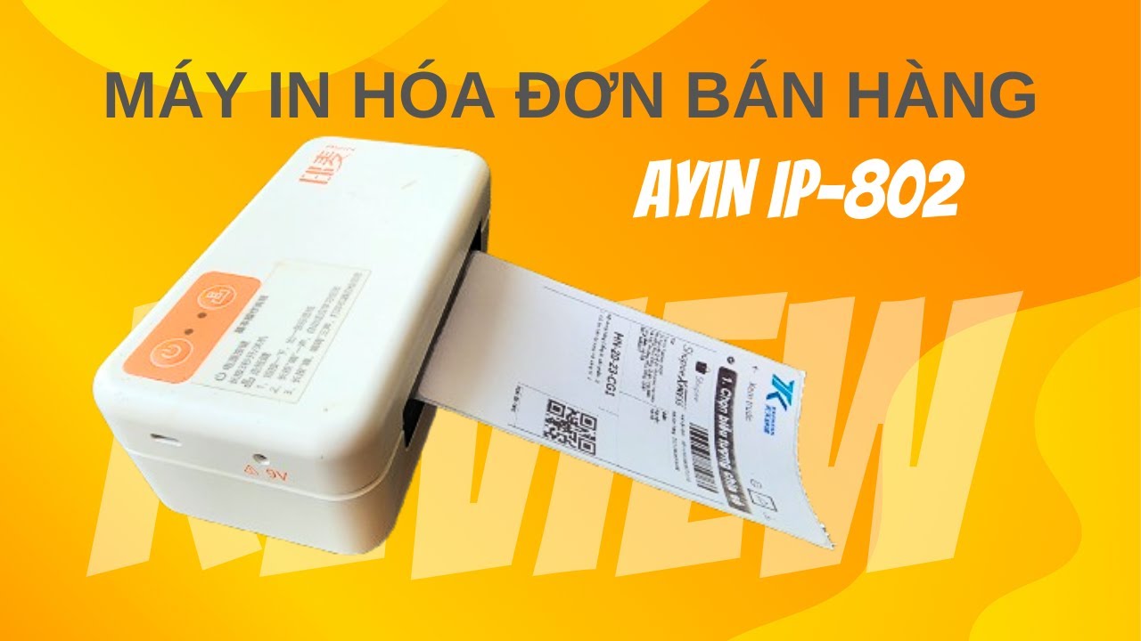 Review Máy in hóa đơn GIÁ RẺ Ayin IP802 - YouTube