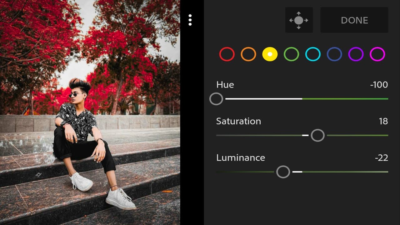 Red trees filter lightroom editing tutorial / DNG download Free - YouTube