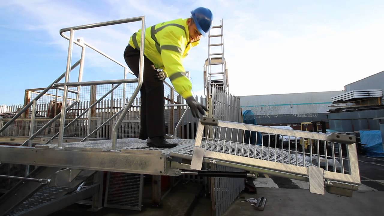 Pneumatic Drop Access Platform - YouTube
