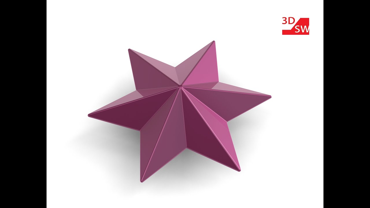 How to make a star in SolidWorks - YouTube