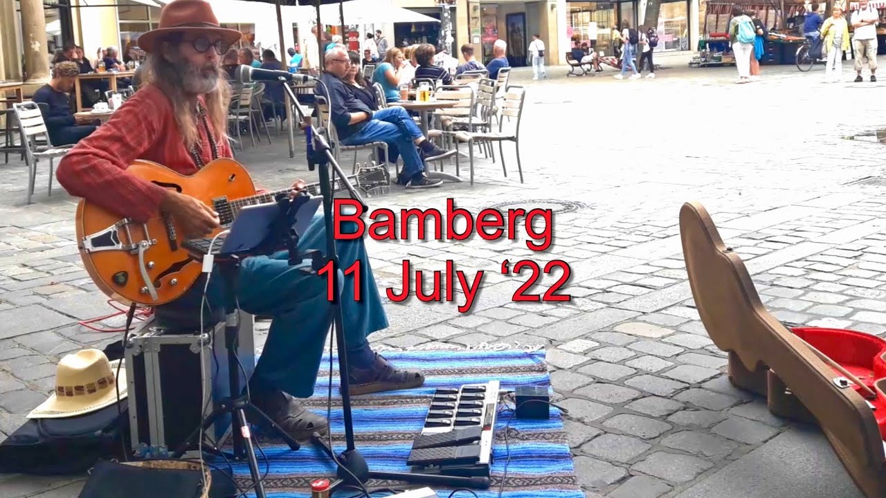 Busking in Bamberg, Germany - The Crumbling of The Berlin Wall - YouTube