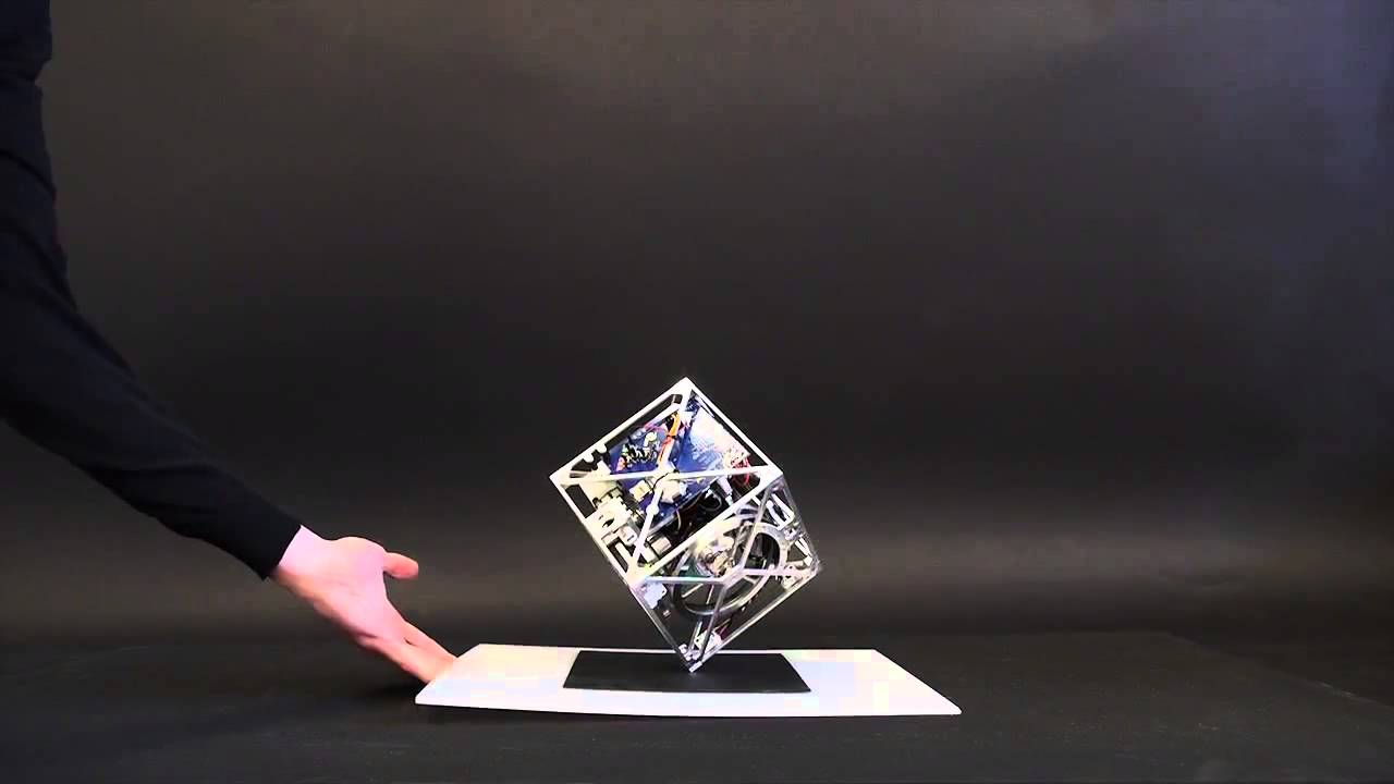 The Cubli a cube that can jump up, balance, and 'walk' - YouTube