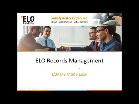 ELO EDRMS for Local Government - Webinar 09/06/20 (CC) - YouTube