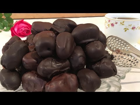 Qozlu,şokoladlı xurmanın resepti.Süfreleriniz üçün serfeli,lezzetli tebii konfetler.
