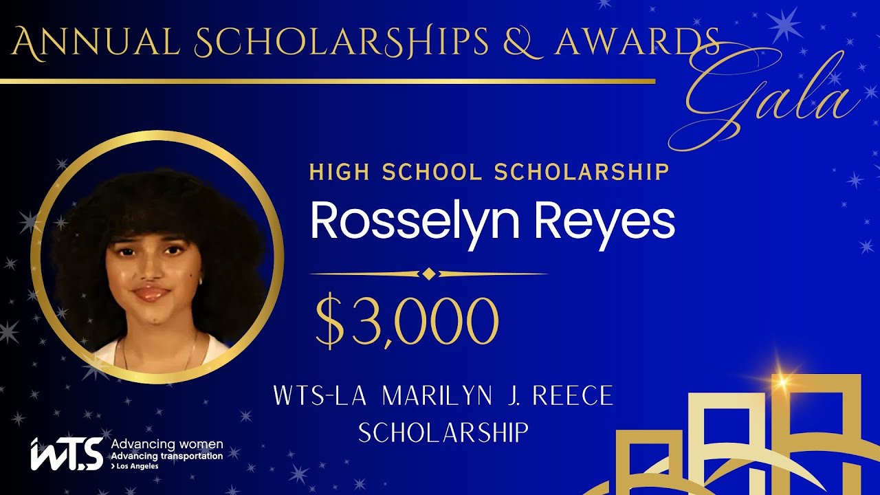 2024 WTS-LA Marilyn J. Reece High School Scholarship - YouTube