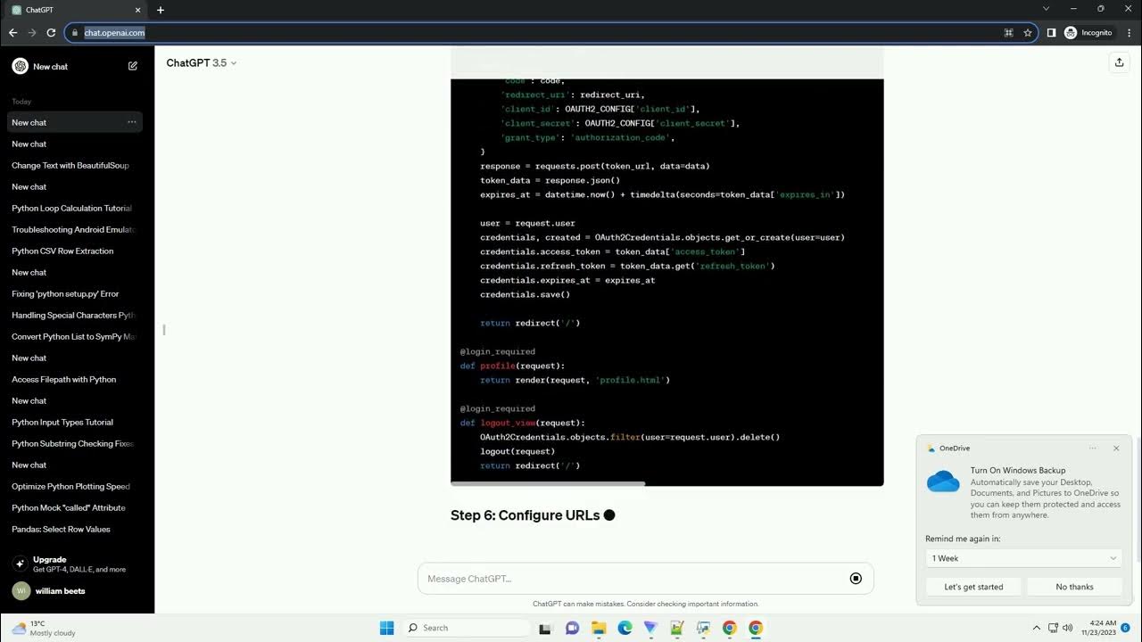 OAuth2 Client Python Django - YouTube
