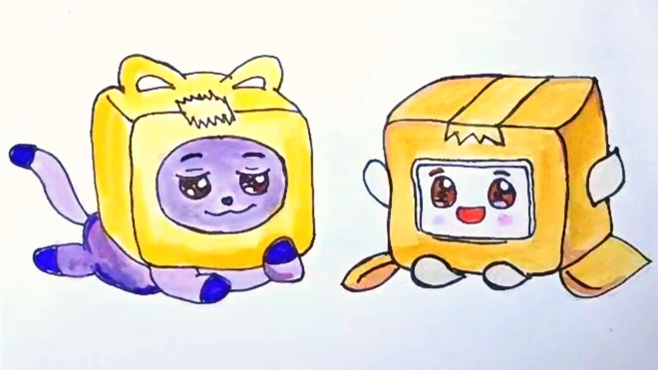 How To Draw Lanky Box | Lanky Box Drawing For Kids - YouTube