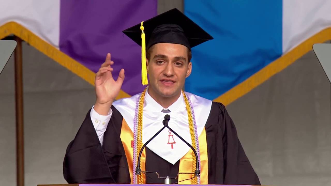 CCNY Commencement 2016: Valedictorian Antonios Mourdoukoutas - YouTube