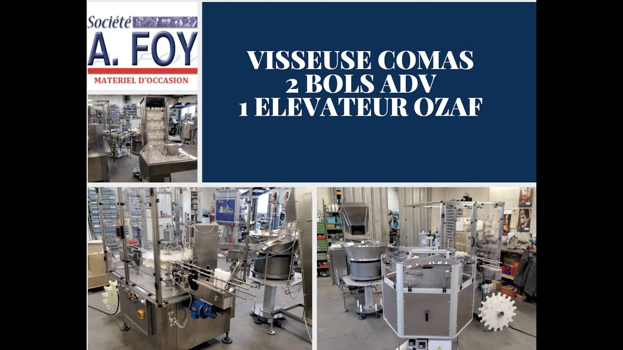 A.FOY- VISSEUSE COMAS + BOLS ADV + ELEVATEUR OZAF d'occasion - YouTube