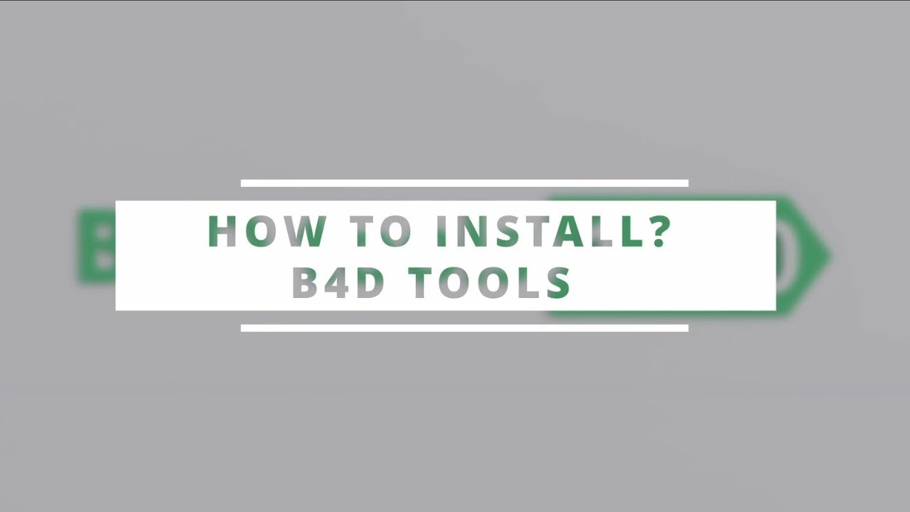 B4D Tools 1.4.2 - Installation - Blender Geometry Nodes - YouTube
