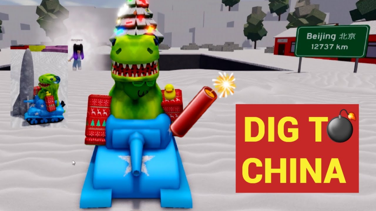 🐲 I MADE IT TO CHINA! 🐲 IN ROBLOX DIG TO CHINA GAME! - YouTube