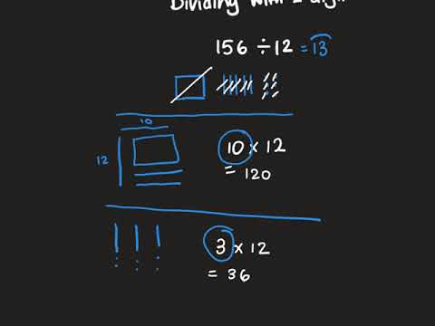 Long division using base-ten symbols and groups. - YouTube