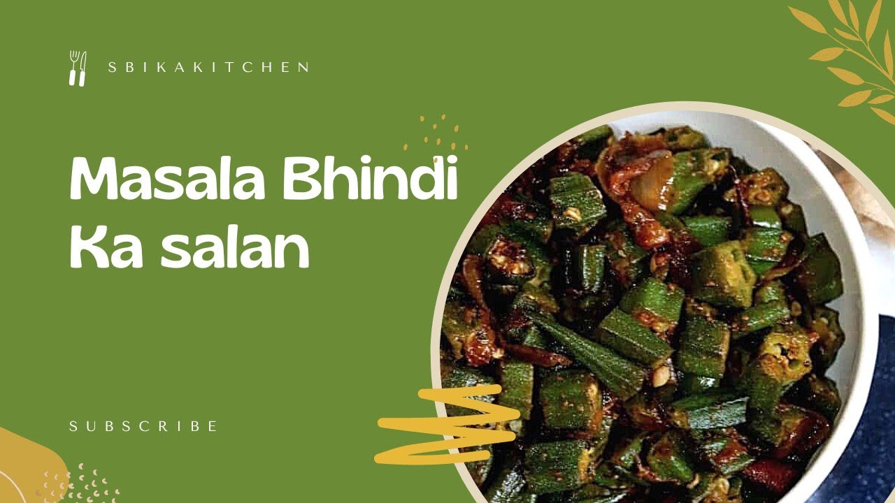 Masala bhindi recipe/ Bhindi Payaz Pakistani style/ achari kushk(dry ...
