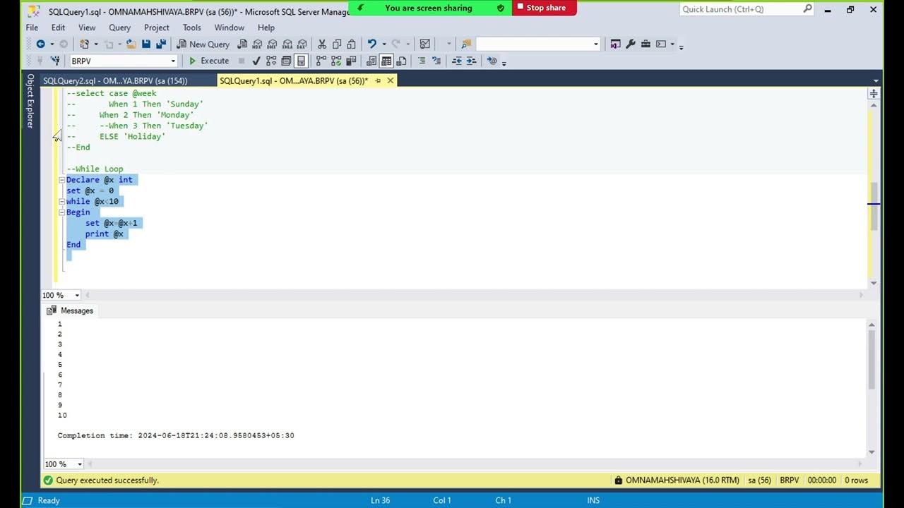 Plsql While Loop Continue Break Statement Youtube