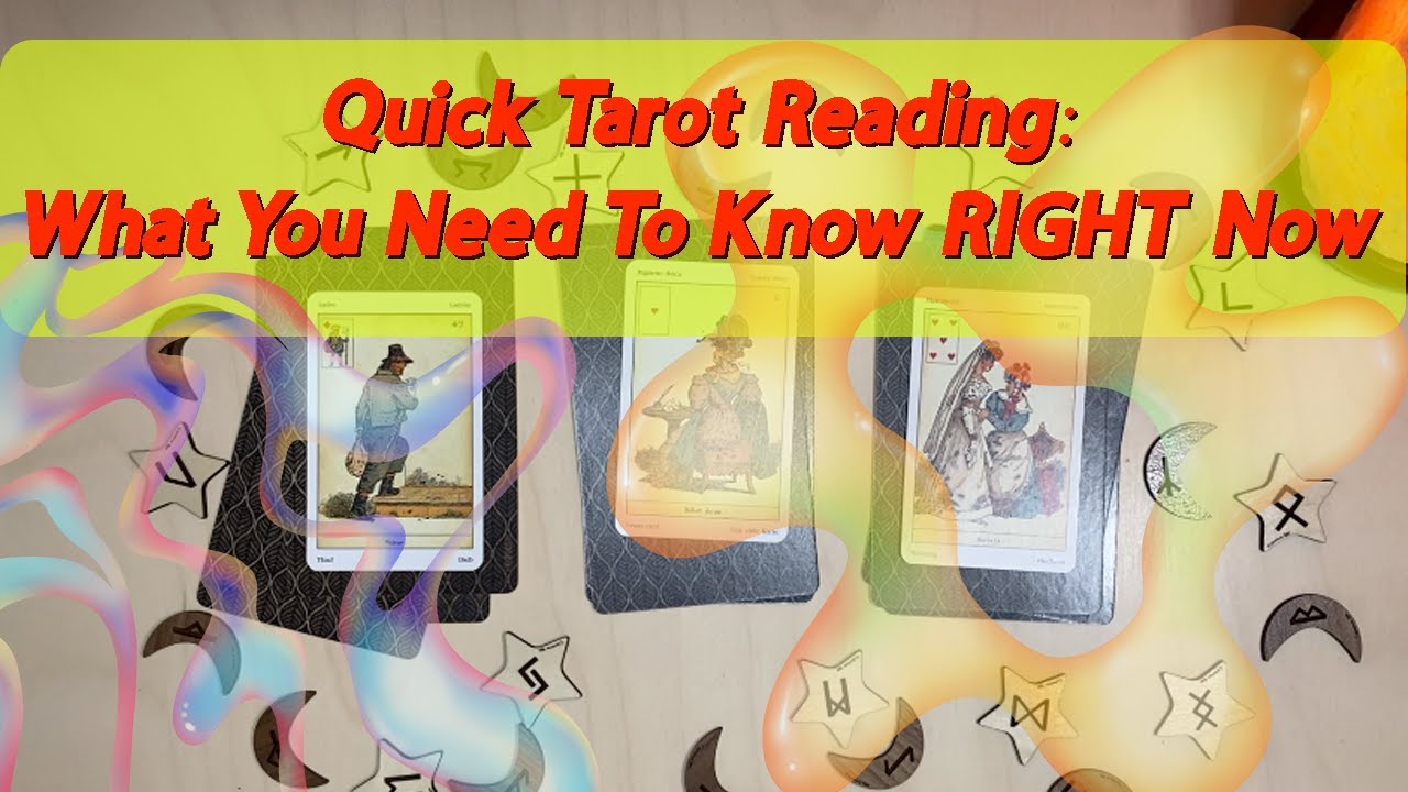 What You Need To Know RIGHT Now | Quick Tarot Reading Pick A Card - YouTube