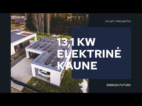 Saulės Elektrinė - 13,125 kW Kaune įrengta Energia Futura