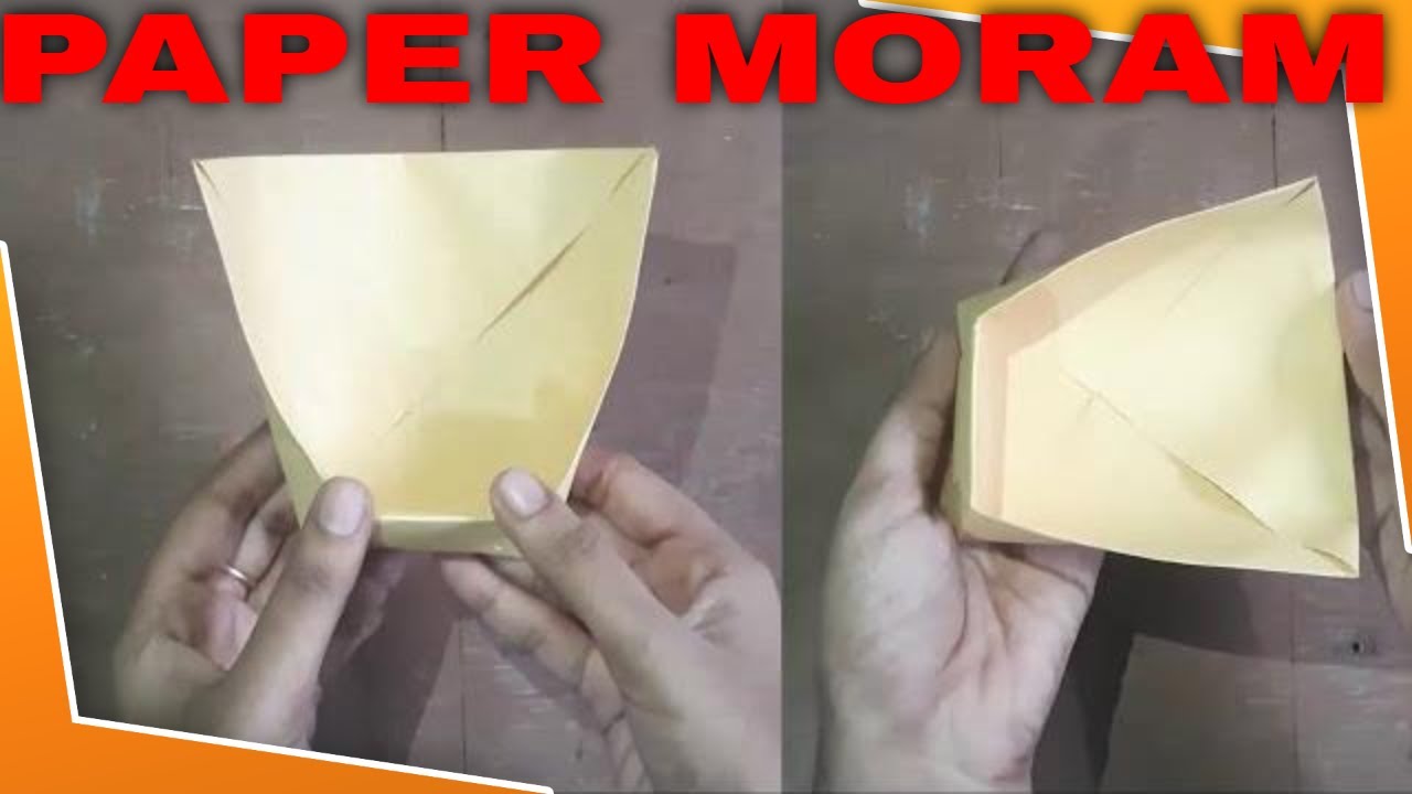 How to make a paper moram/winnowing fan/DIY paper moram/பேப்பர் மொறம் ...