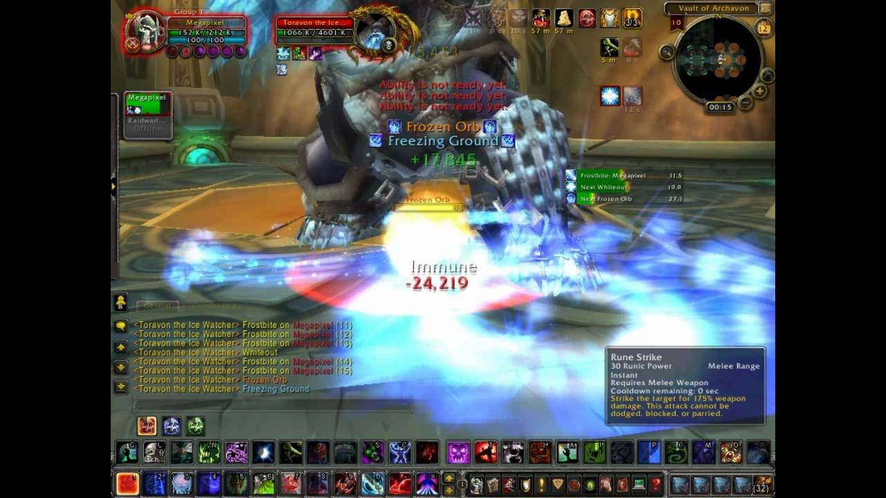 DK solo Toravon the Ice Watcher (10) - Noob way for this fight - YouTube