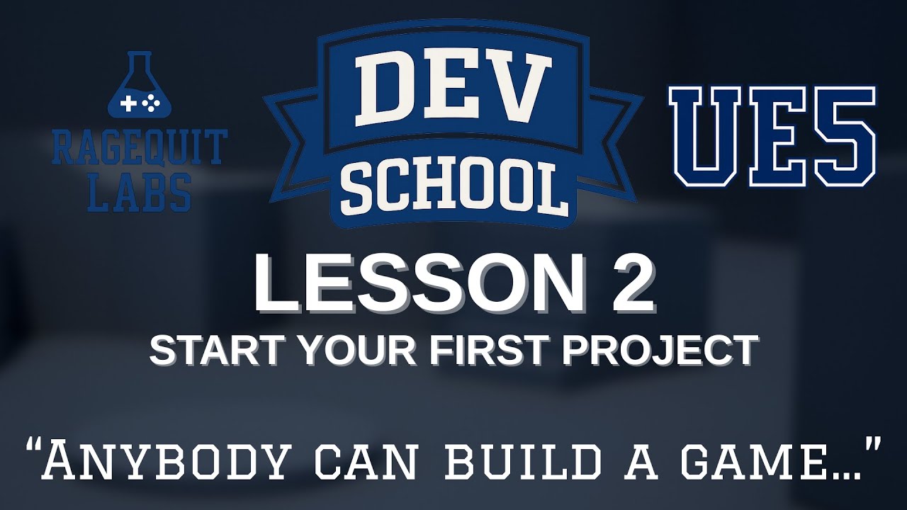 👉 How to Start Your First Unreal Engine 5 Project (RQL SCHOOL #2) - YouTube