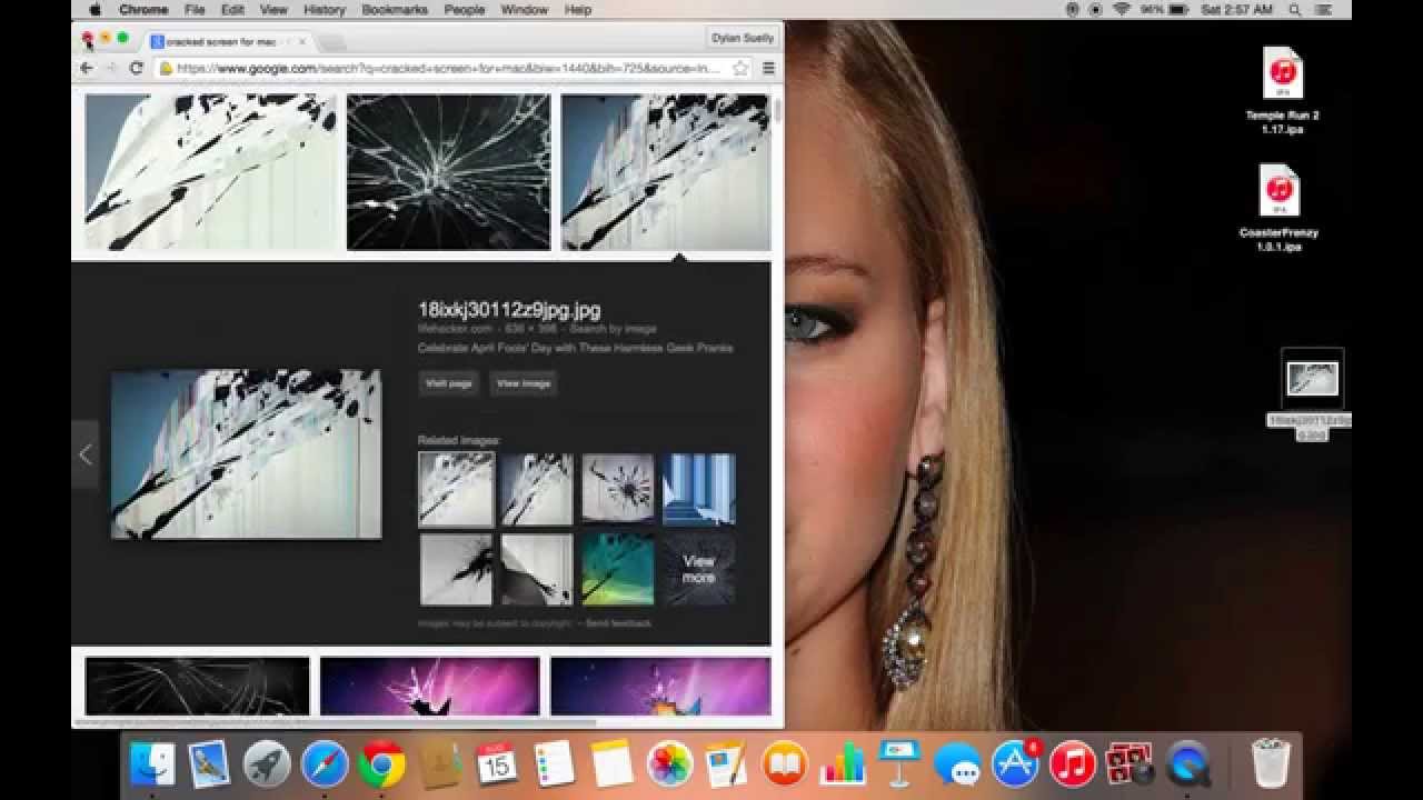 How to fake a cracked screen (On Computer) - YouTube