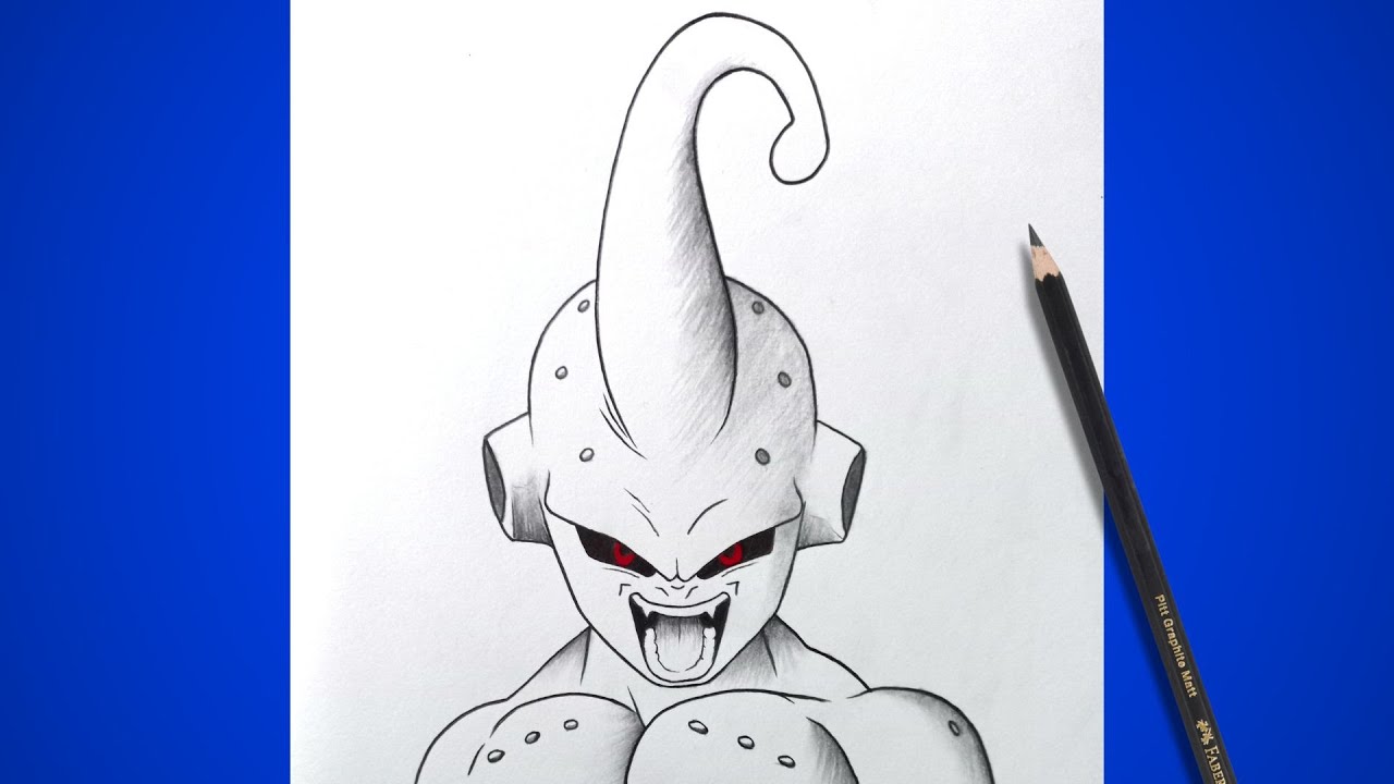 How To Draw Kid Buu Easy Step By Step | Kid Buu Drawing Tutorial For ...