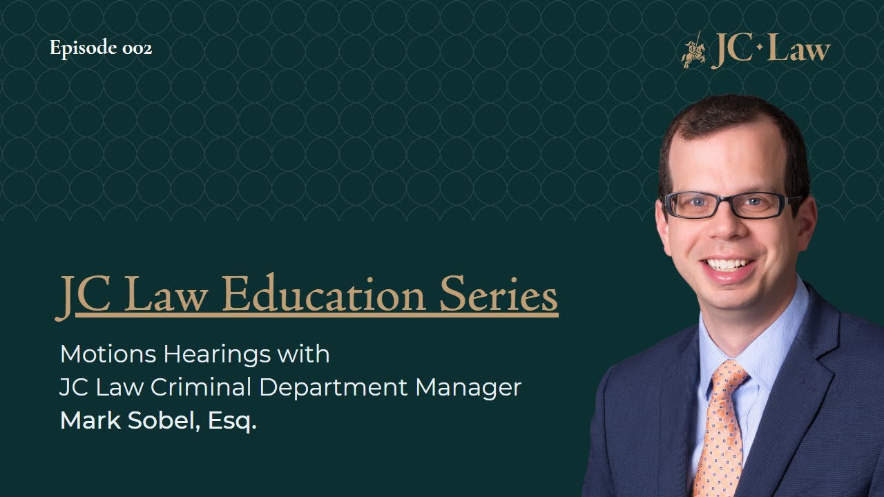 JC Law Education Series Episode 2 featuring Criminal Department Manager ...
