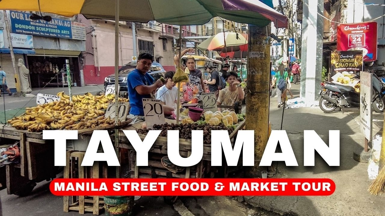 [4K] EXPLORING Manila Streets | Tayuman Street Food & Market Tour 2024 ...