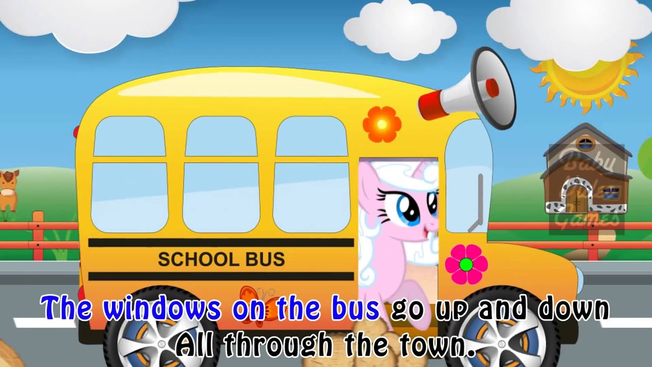 for kids My Little Pony Wheels On The Bus Nursery Rhymes & Children ...