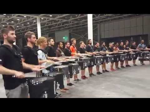 Top Secret Drum Corps of Basel meets the Blue Devil Percussion Team of Concord California