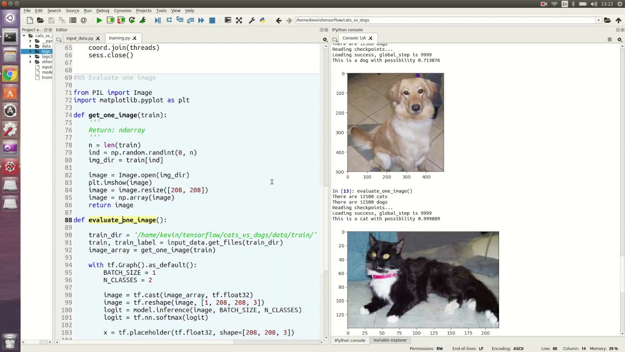 Tensorflow tutorial: Cats vs. dogs _07 - YouTube