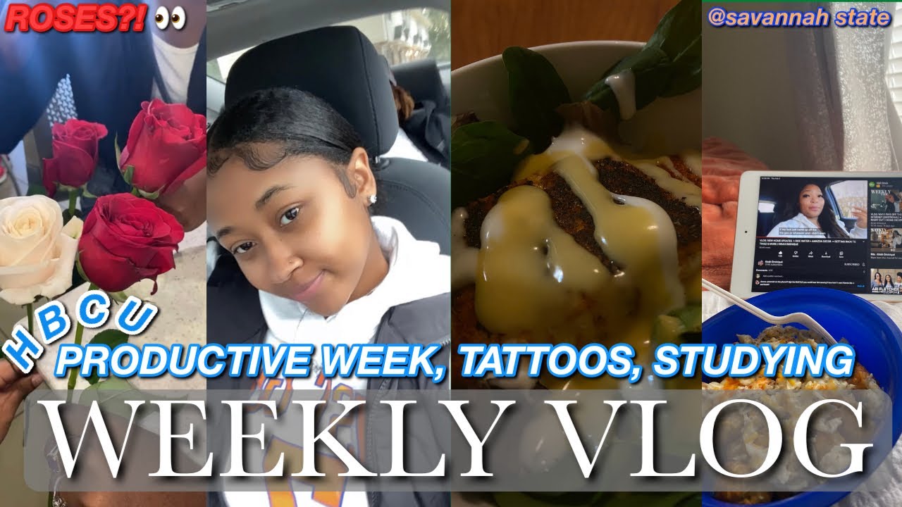 HBCU VLOG: PRODUCTIVE WEEK, TATTOO'S, STUDYING | Nyla Symone - YouTube