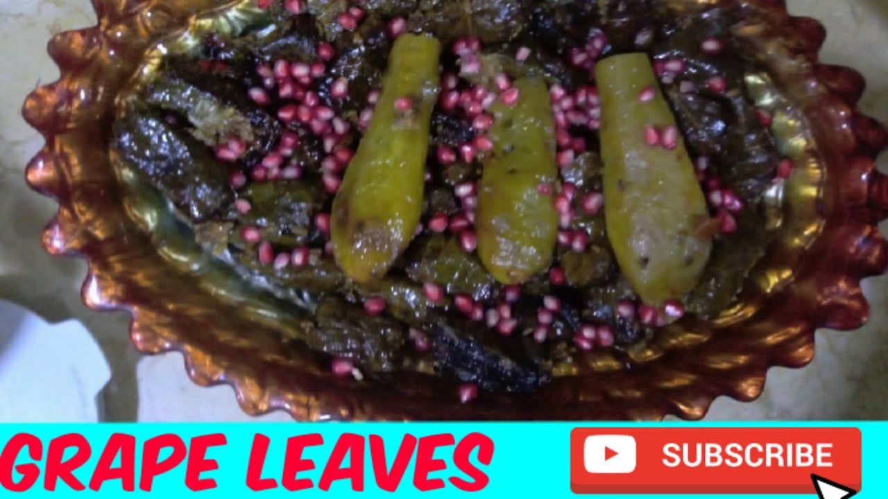 GRAPE_LEAVES ARABIC RECIPE - YouTube