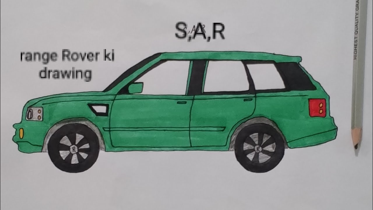 Range Rover ki drawing step by step | easy car drawing | Car drawing s ...