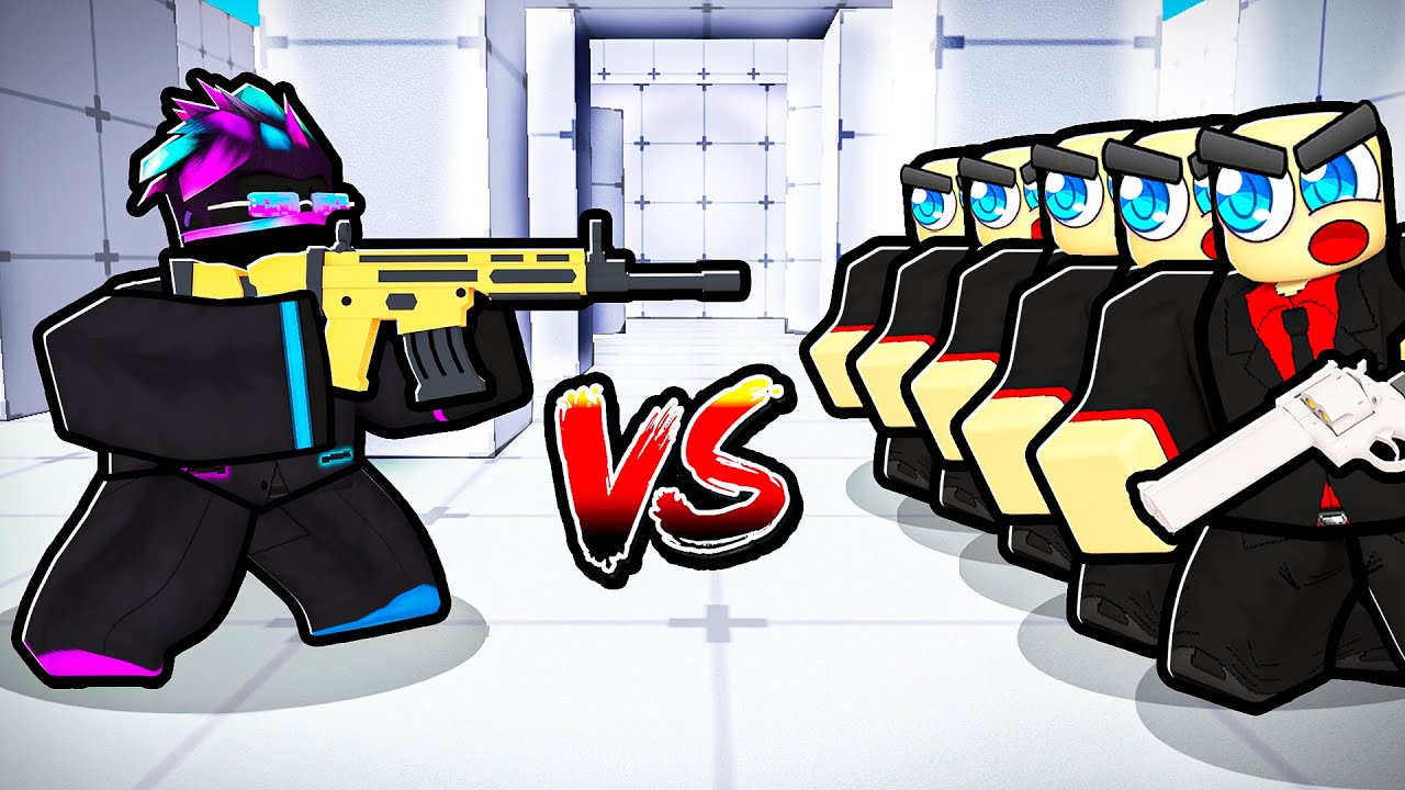 1 ASSASSIN vs 8 BODYGUARDS in Roblox Rivals - YouTube