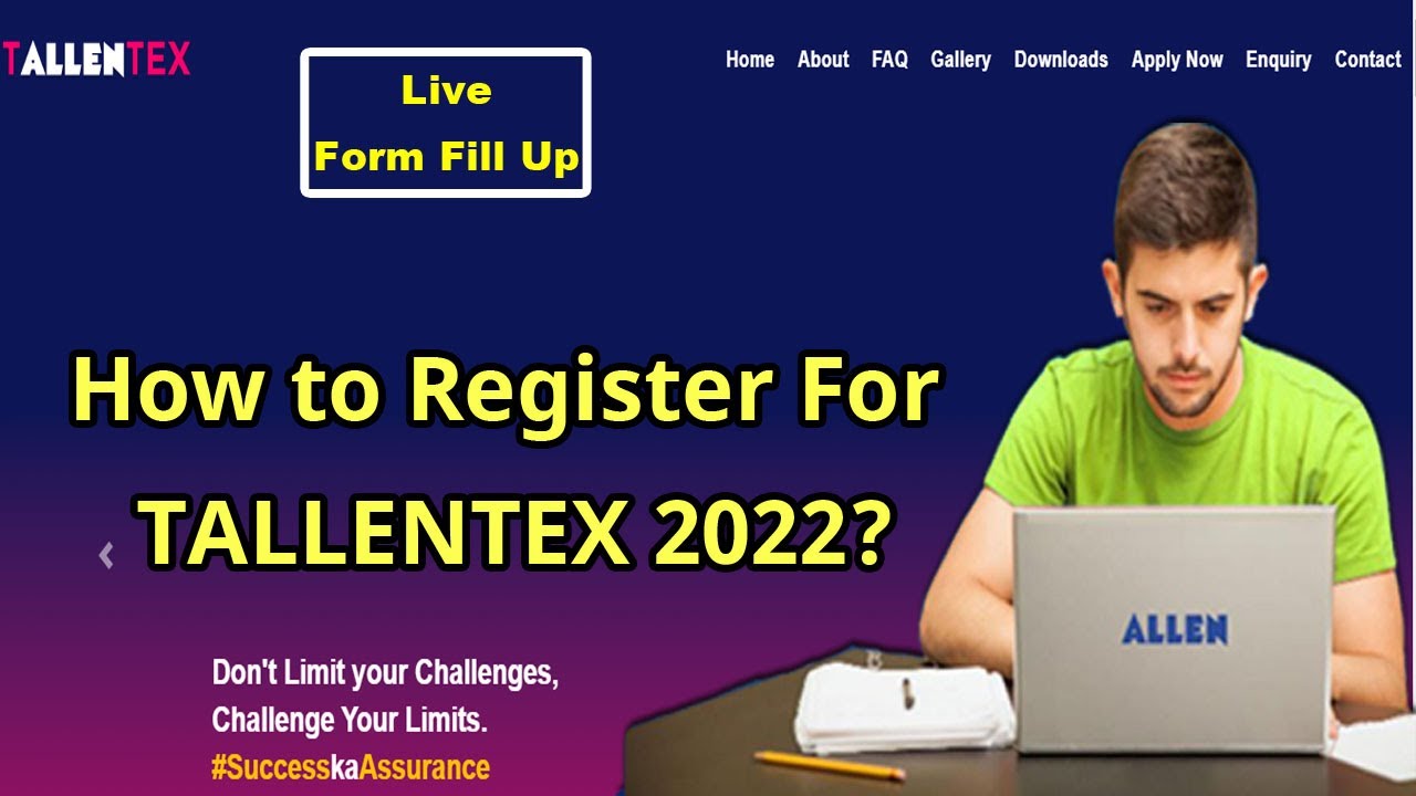 TALLENTEX 2022 का Form कैसे Fill Up करे ? || Toppers Talk || TALLENTEX ...