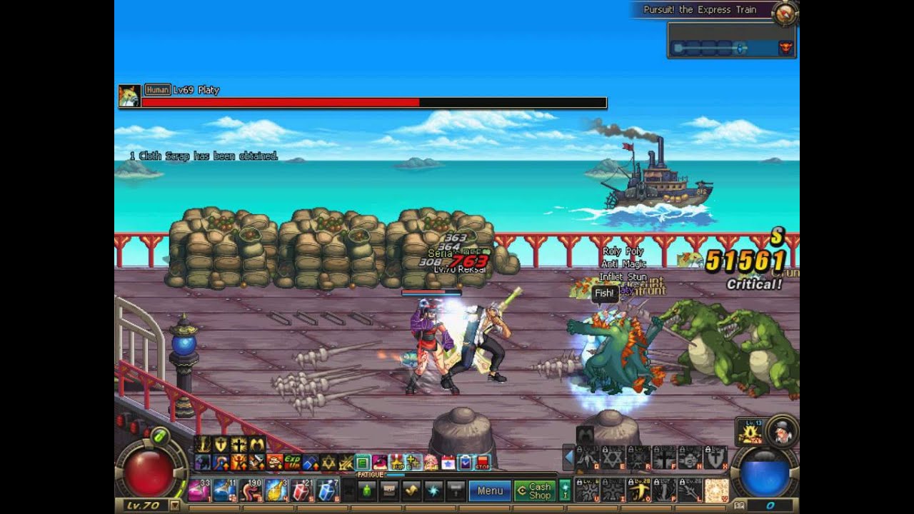 DFO crusader Pursuit the express train - YouTube
