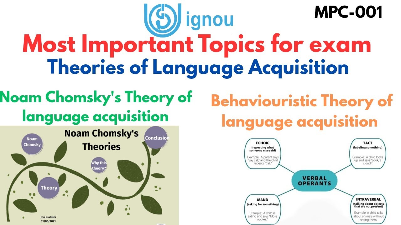 Theories of Language Acquisition, Innateness Theory and Behaviouristic ...