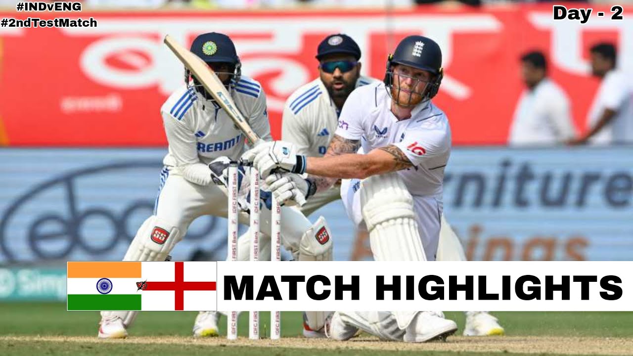 India vs England 2nd Test DAY 2 Full Match Highlights | IND vs ENG 2nd ...