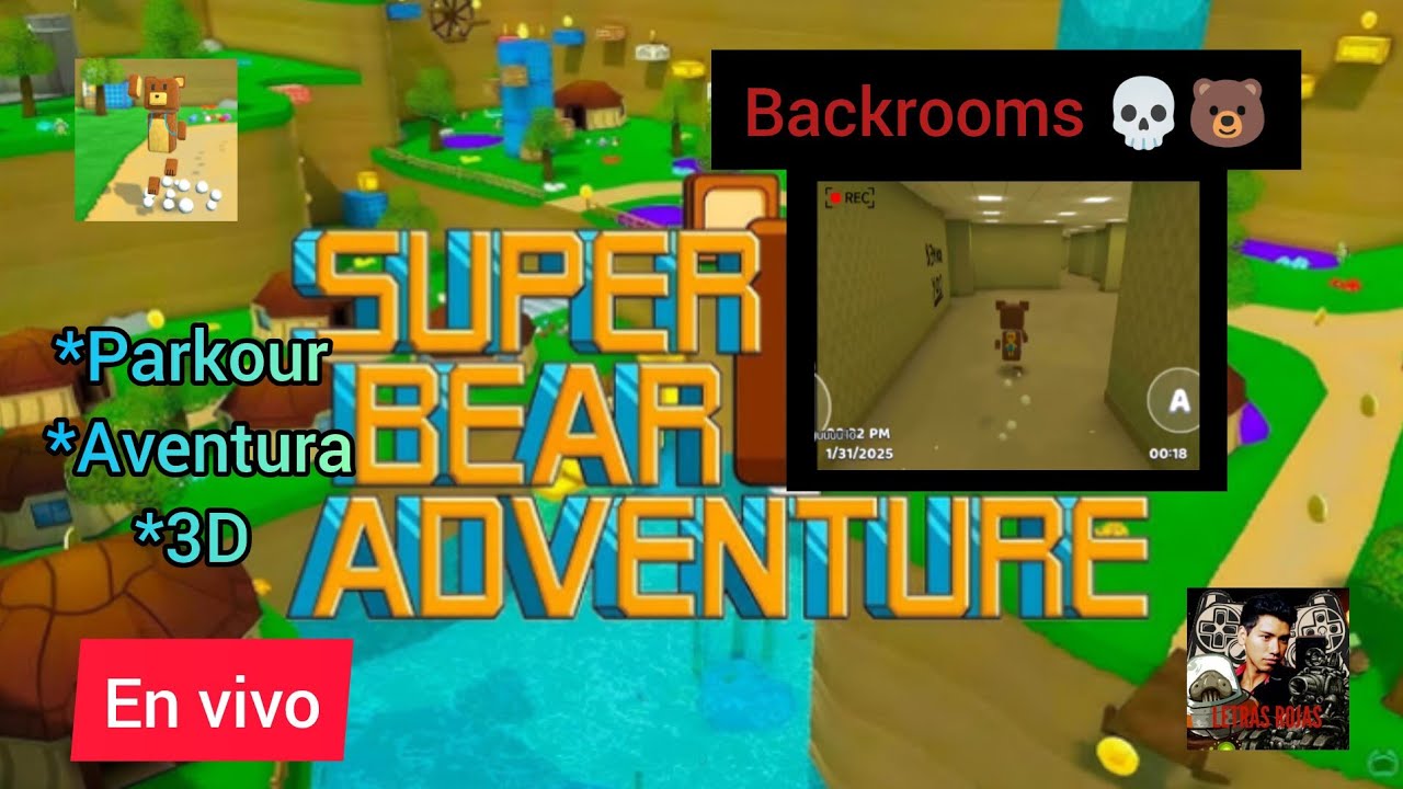 Súper bear adventure con subscriptores (en vivo)🤩 #oso #parkour # ...