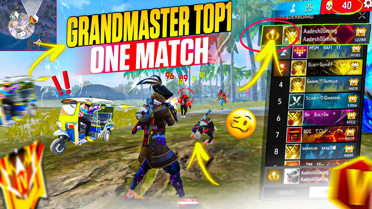 Grand Master Player Ka Baap! Grandmaster Final Match _ Free Fire Max ...