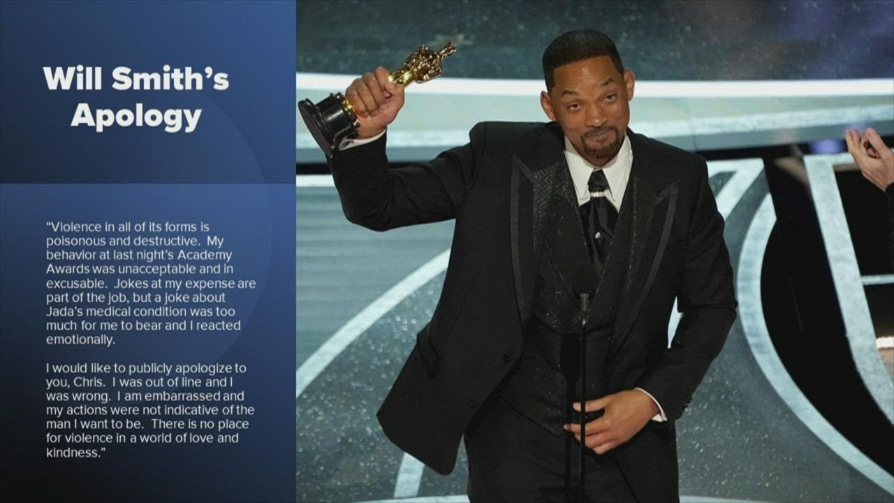 Will Smith issues apology to Chris Rock for Oscars incident - YouTube