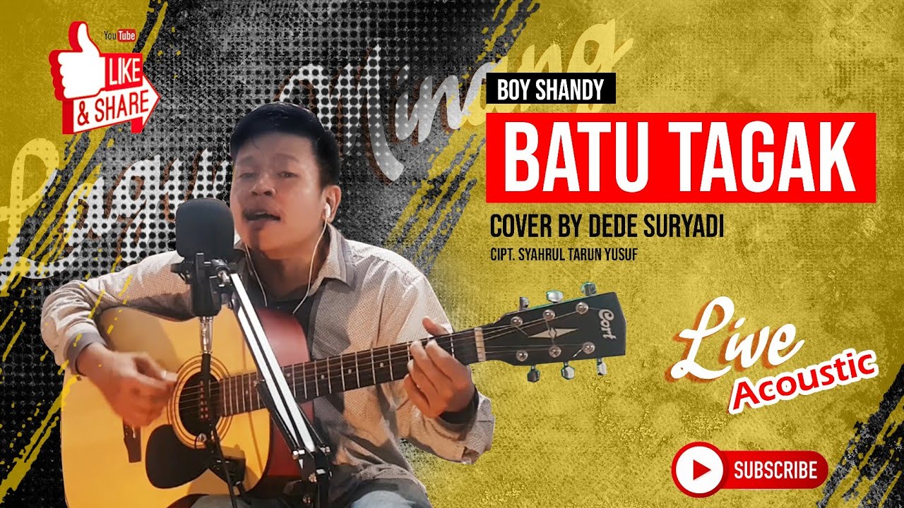 BATU TAGAK | BOY SANDY | COVER BY DEDE SURYADI - YouTube