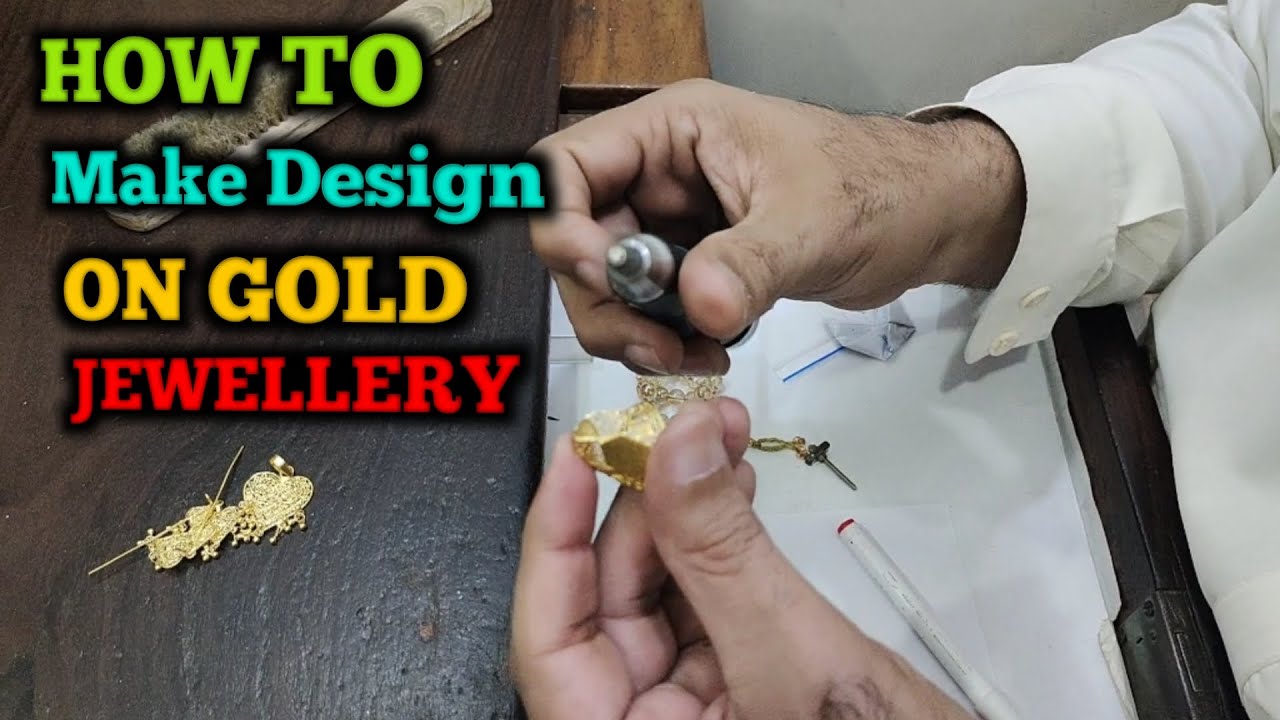 Design making on gold jewellery | gold jewelry making | how to make ...