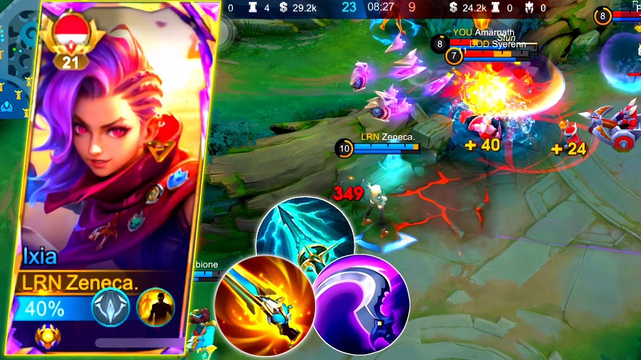 Ixia Malefic Gun OP Parah!! | Ixia Best Build 2024 | Ixia Gameplay ...