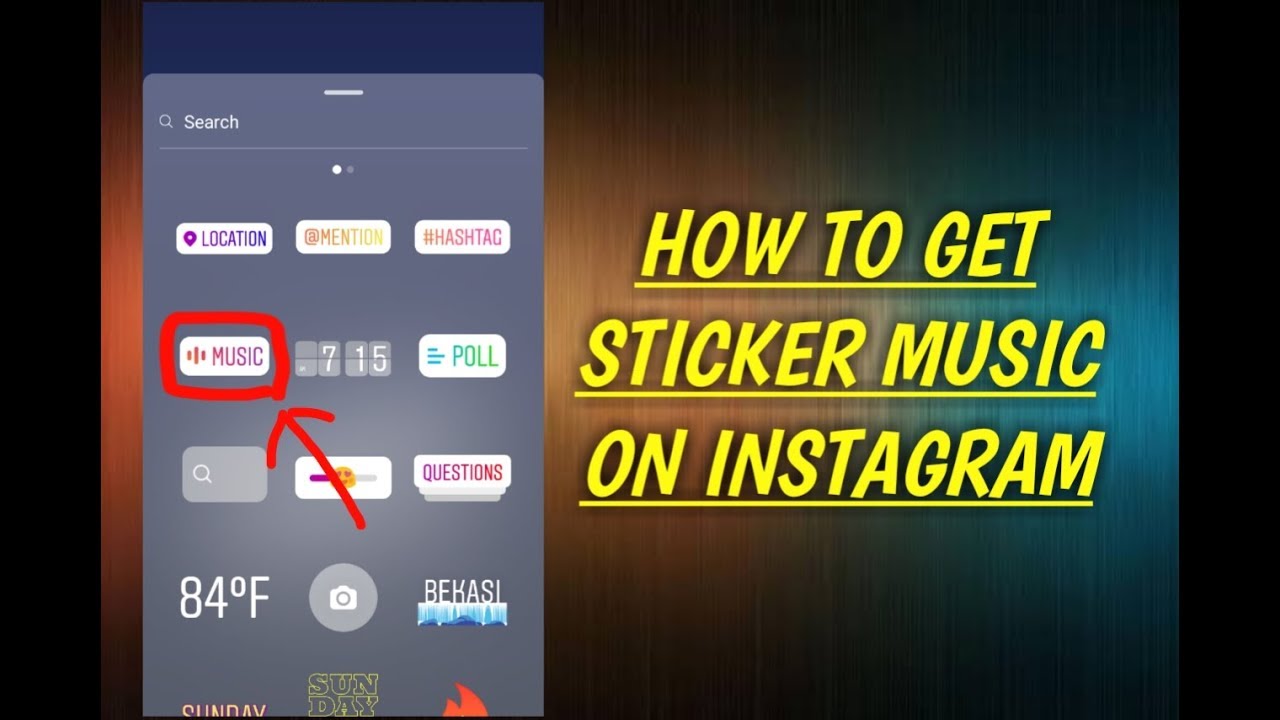HOW TO GET STICKER MUSIC ON INSTAGRAM STORY YouTube how-to-get-sticker-music-on-instagram-story-youtube