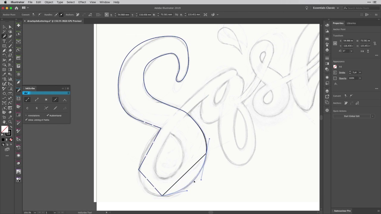Branding Design Project - 01 Lettering Build | InkScribe - YouTube